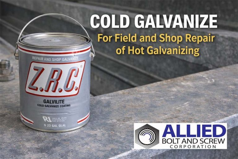 COLD GALVANIZE: For Field and Shop Repair of Hot Galvanizing - Allied Bolt